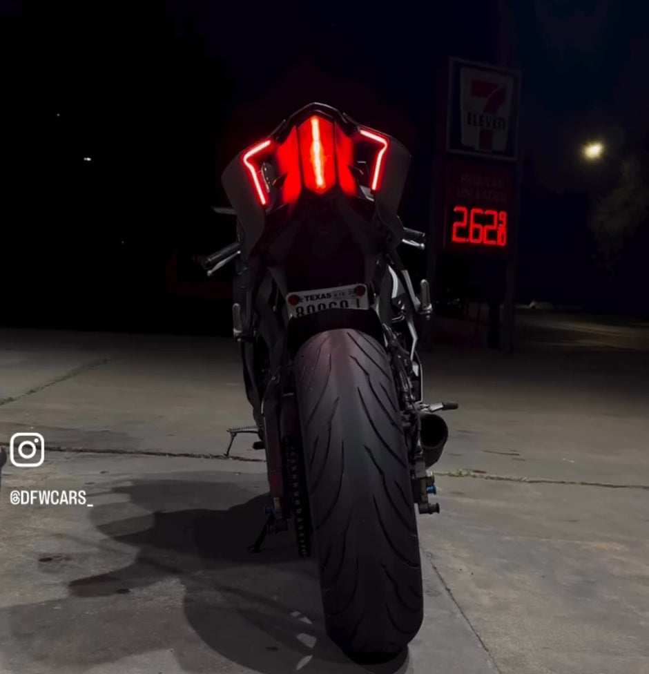 Genesis DRL's for Yamaha R1, R6, R7, R9 Integrated Tail Lights signal ...