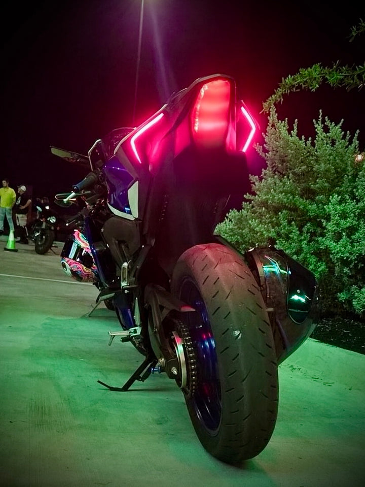 Genesis DRL's for Yamaha R1, R6, R7, R9 Integrated Tail Lights signal ...