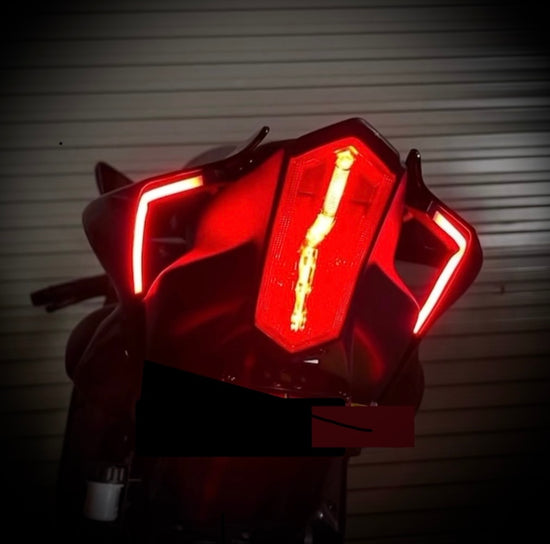Genesis DRL's for Yamaha R1, R6, R7, R9 Integrated Tail Lights signal ...